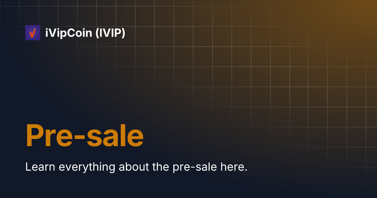 Pre-sale | iVipCoin (IVIP)
